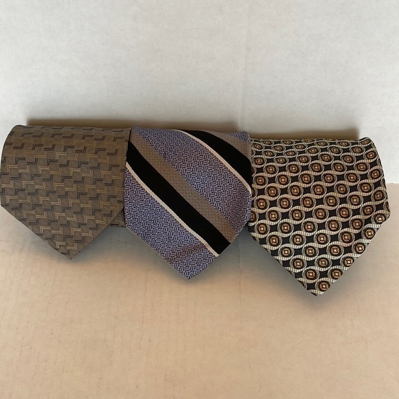 Mark Shale | Accessories | Mark Shale Tie X 3 Blue Yellow Brown 4 ...